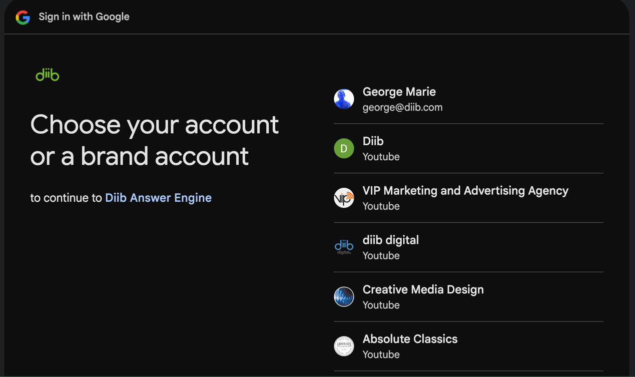 How Do I Sync My YouTube Channel with diib®
